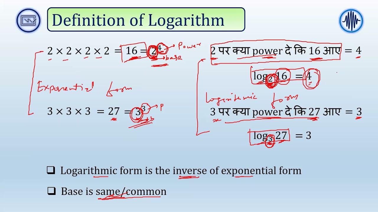 Logarithm - 1 | Definition | Types | Basic Maths Applied in Physics ...