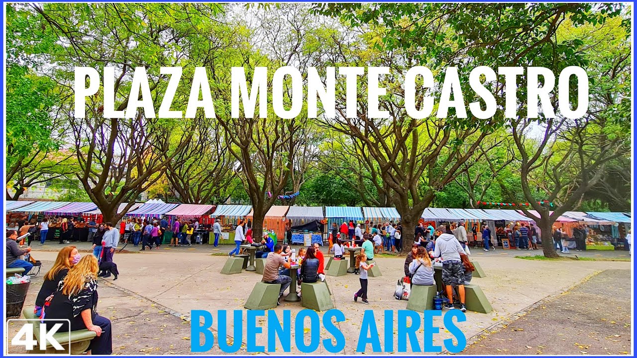 【4K】Walk PLAZA MONTE CASTRO, Barrio Monte Castro - BUENOS AIRES ...