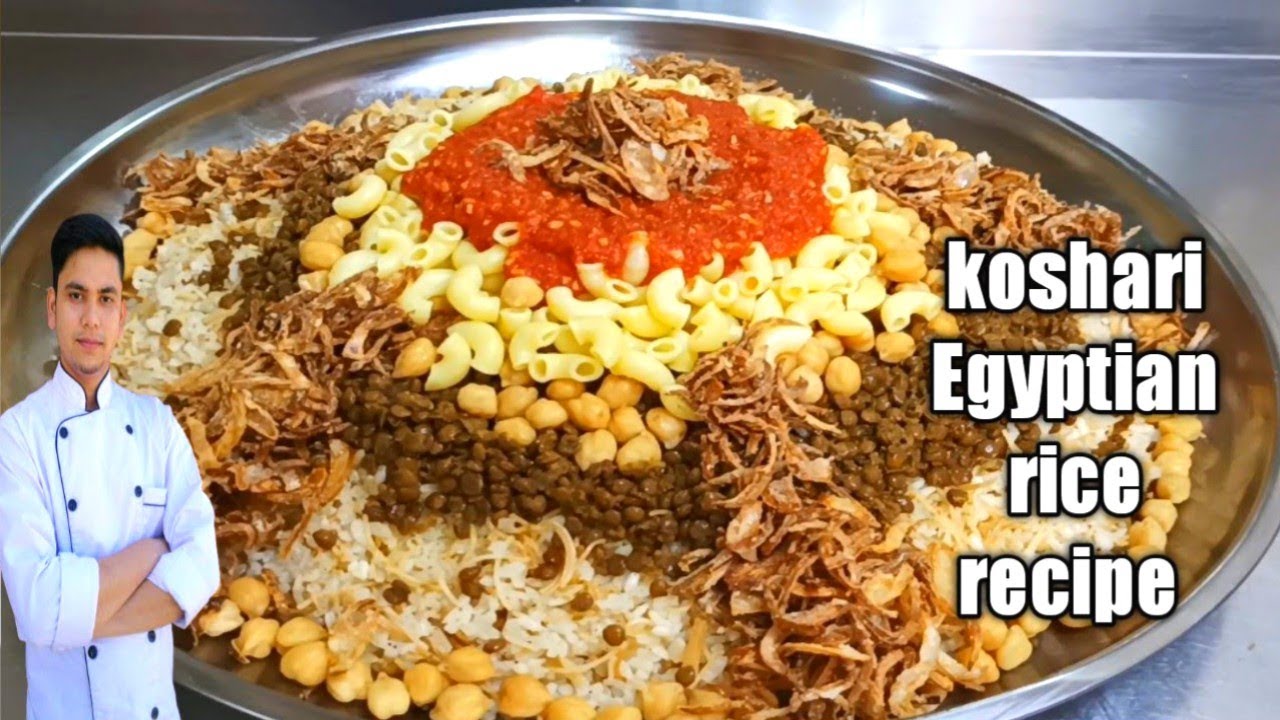 Koshari Egyptian rice recipe /koshari /how to make koshari /kushari ...
