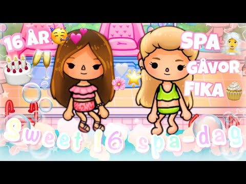 Mary Jane fyller 16! 🥳💕// Spa-dag 🧖‍♀️🥂🫧 | Toca Boca familje-roleplay på svenska 🇸🇪 
