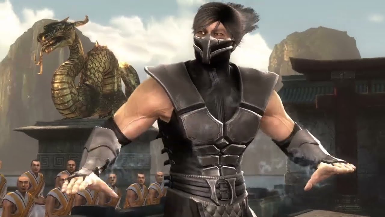 MORTAL KOMBAT 9 (2011) REPTILE E JHONNY CAGE VS BARAKA E HUMAN SMOKE ...