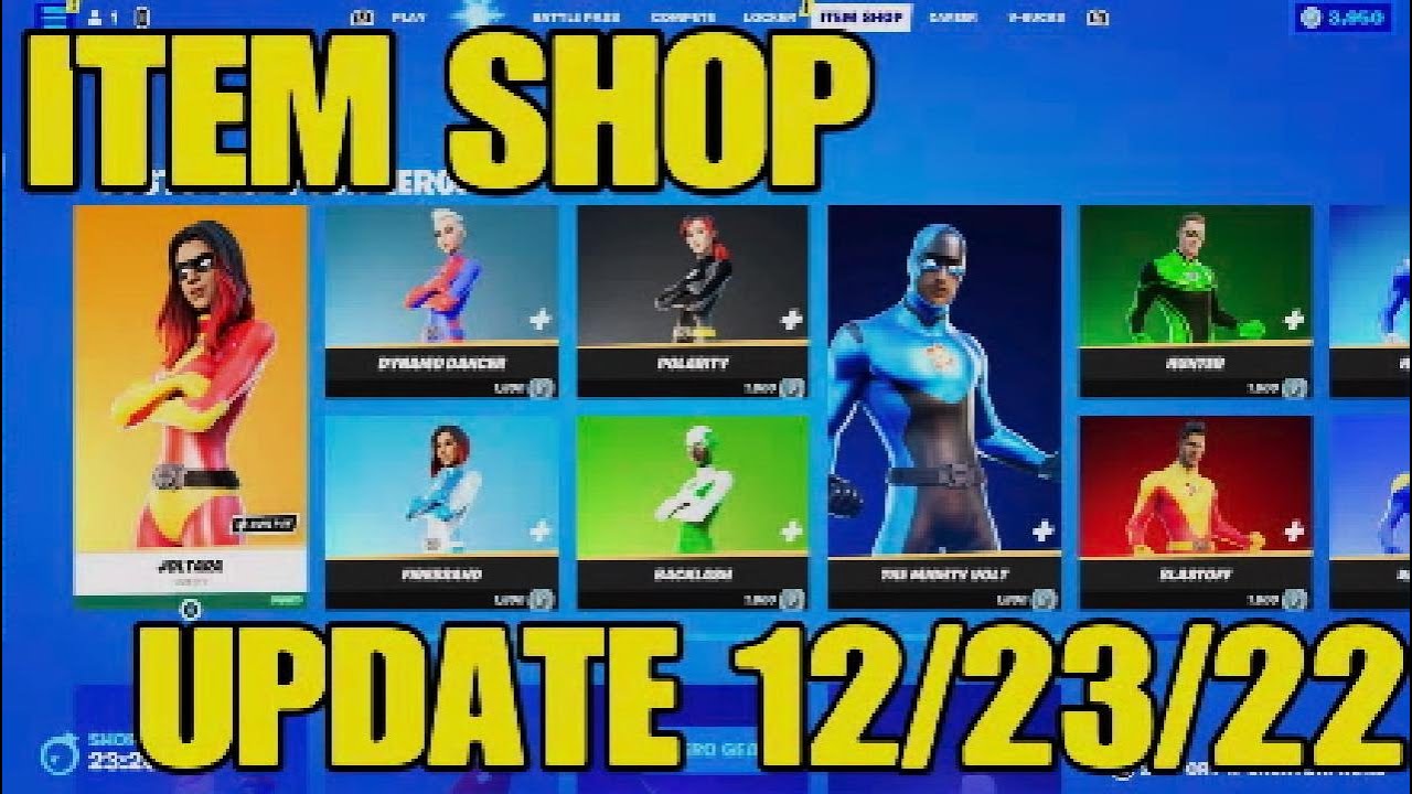 Fortnite - ITEM SHOP UPDATE 12/23/22 - YouTube