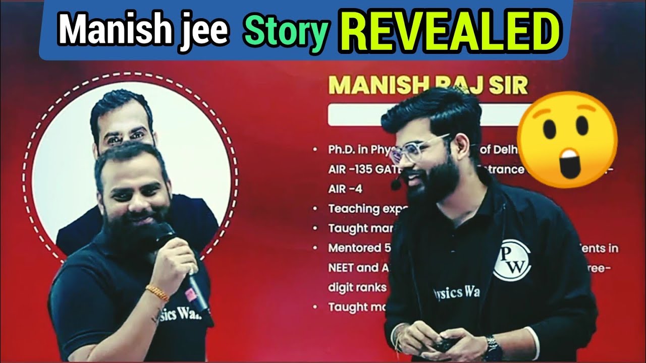 The MR Sir revealed the story of Manish jee ! #pw #mrsir #lakshyabatch ...