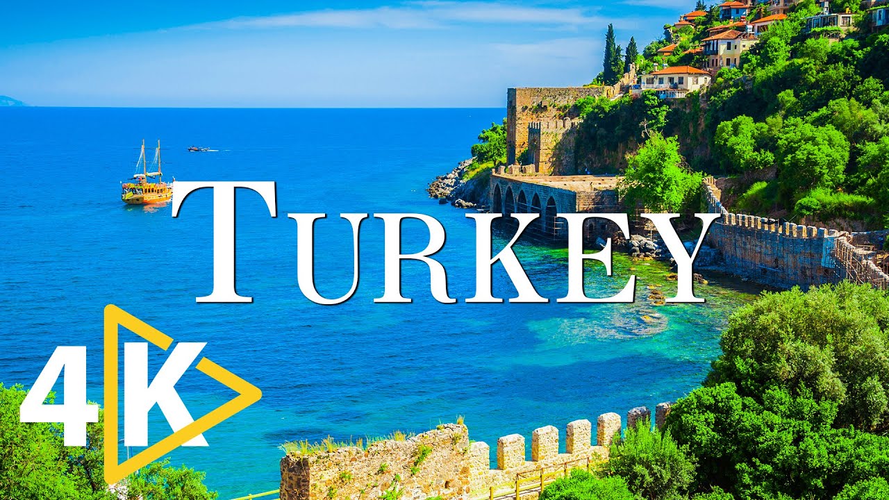 FLYING OVER TURKEY (4K UHD) - Relaxing Music Along With Beautiful ...