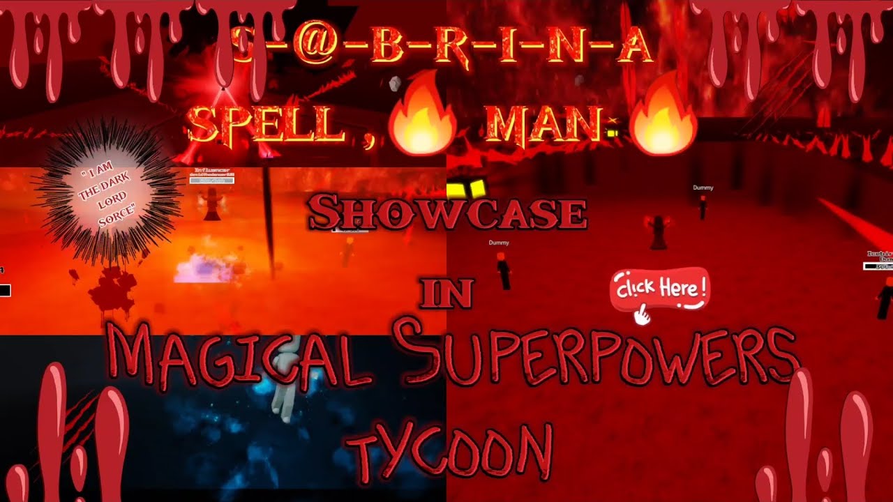 HELL FIRE TYCOON SHOWCASE 🔥🔥 *SABRINA* Magical Superpowers Tycoon ️ ️ ...