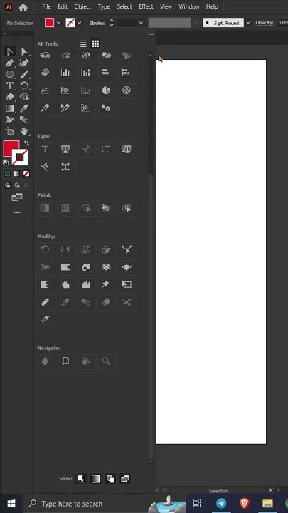 How to Change Basic Toolbar to Advance Toolball in Adobe Illustrator ...