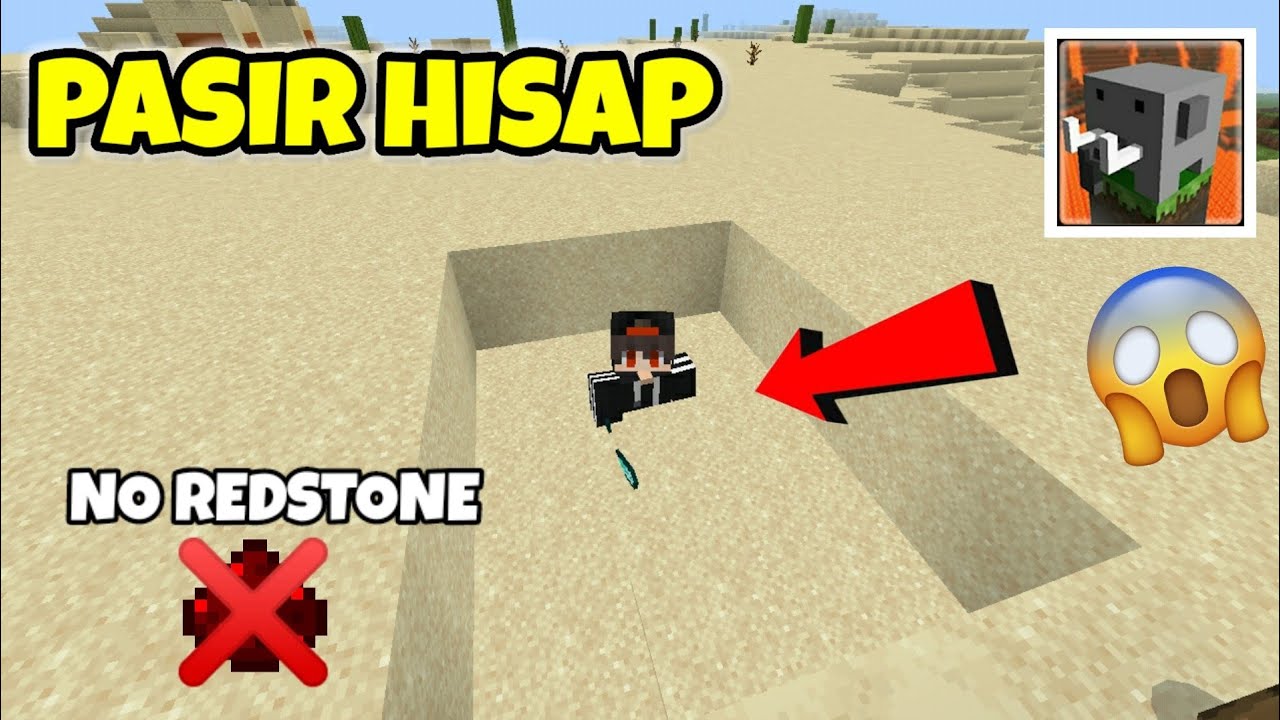 Cara membuat Pasir Hisap di craftsman, simple no redstone - YouTube