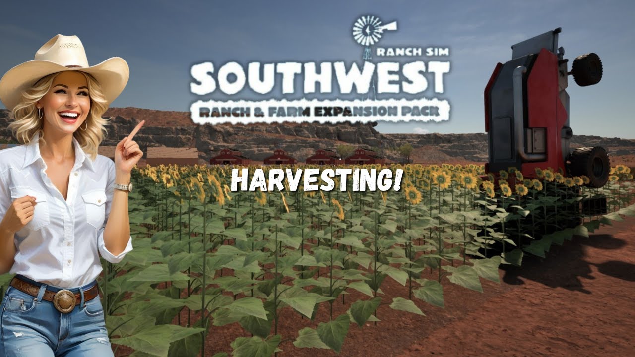 Ranch Simulator | Southwest DLC | S1 | EP21 | It's time to Harvest our ...