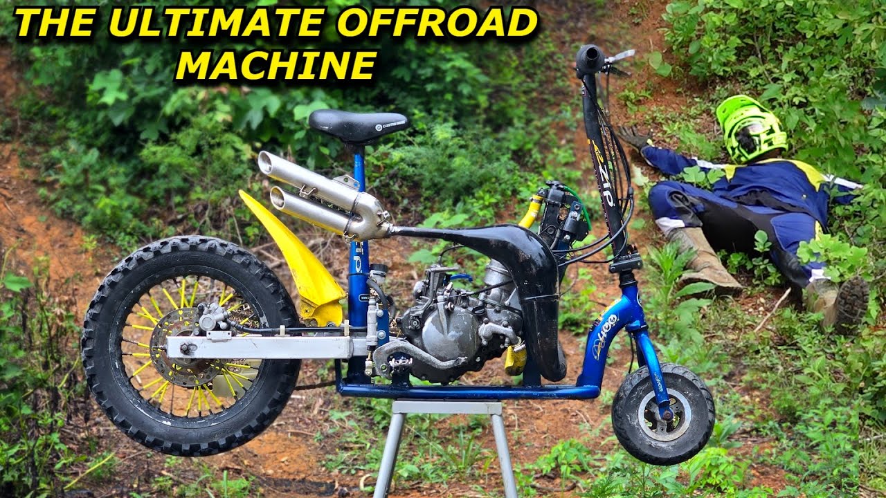 We Built a 2 Stroke Off-Road SCOOTER in a Day! - YouTube