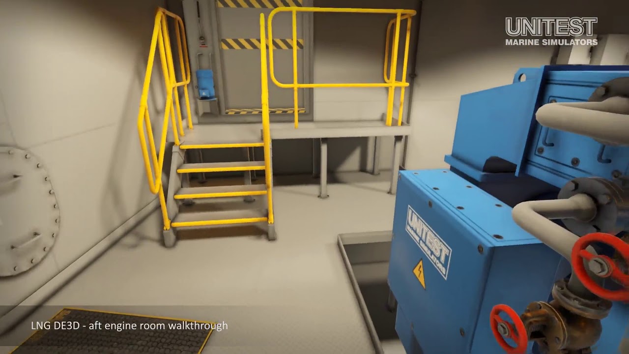 ''LNG Diesel Electric Propulsion Aft Engine Room Walk Through'' - YouTube