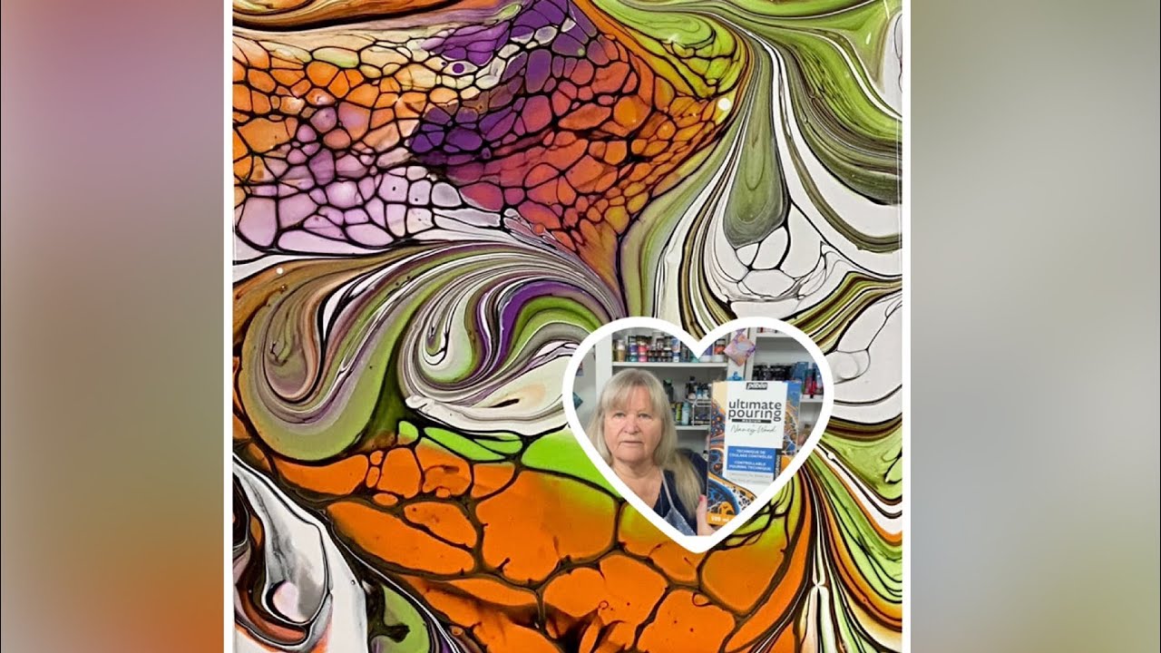 (1017) Swipe Technique ~ Pebeo ~ Ultimate Pouring Medium ~ Paint ...