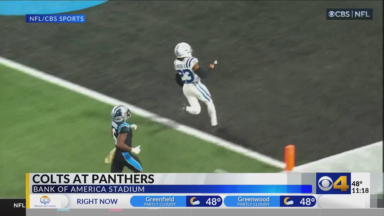 Kenny Moore with two pick-sixes as Colts top Panthers - YouTube