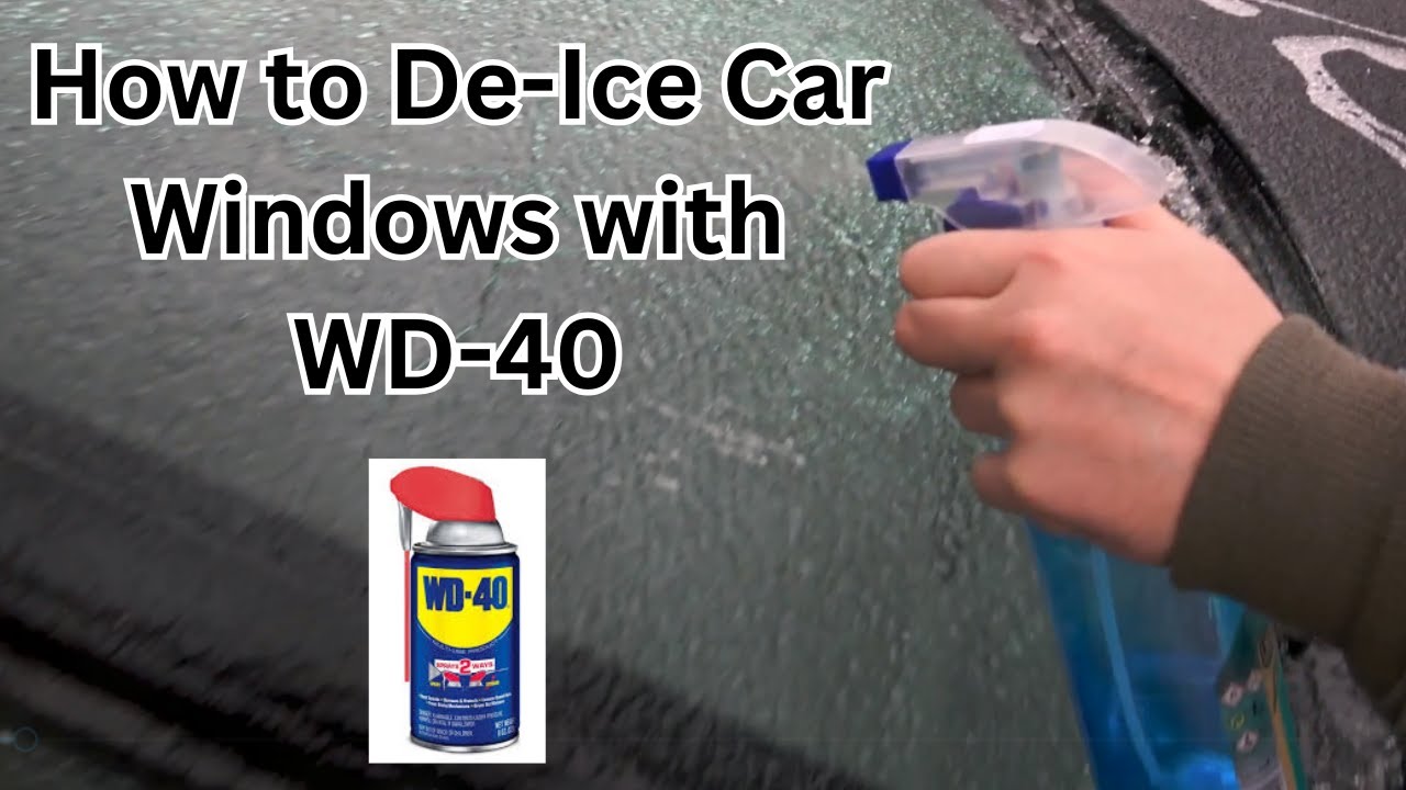 How to De Ice Your Car Windows with WD 40 - YouTube