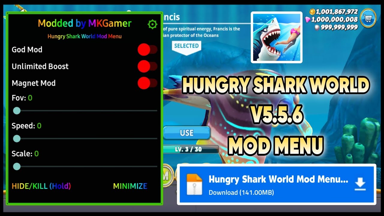 Hungry Shark World V5.5.6 Mod Menu | Hungry Shark World Mod Apk ...