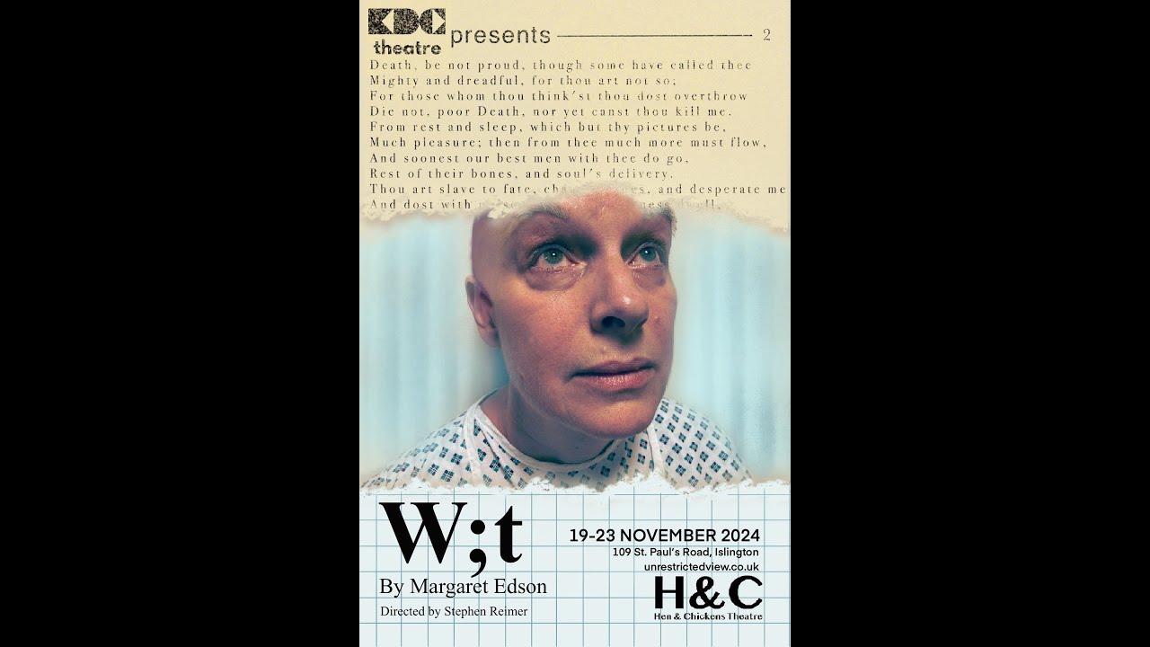 W;t by Margaret Edson - director Stephen Reimer talks about the show ...