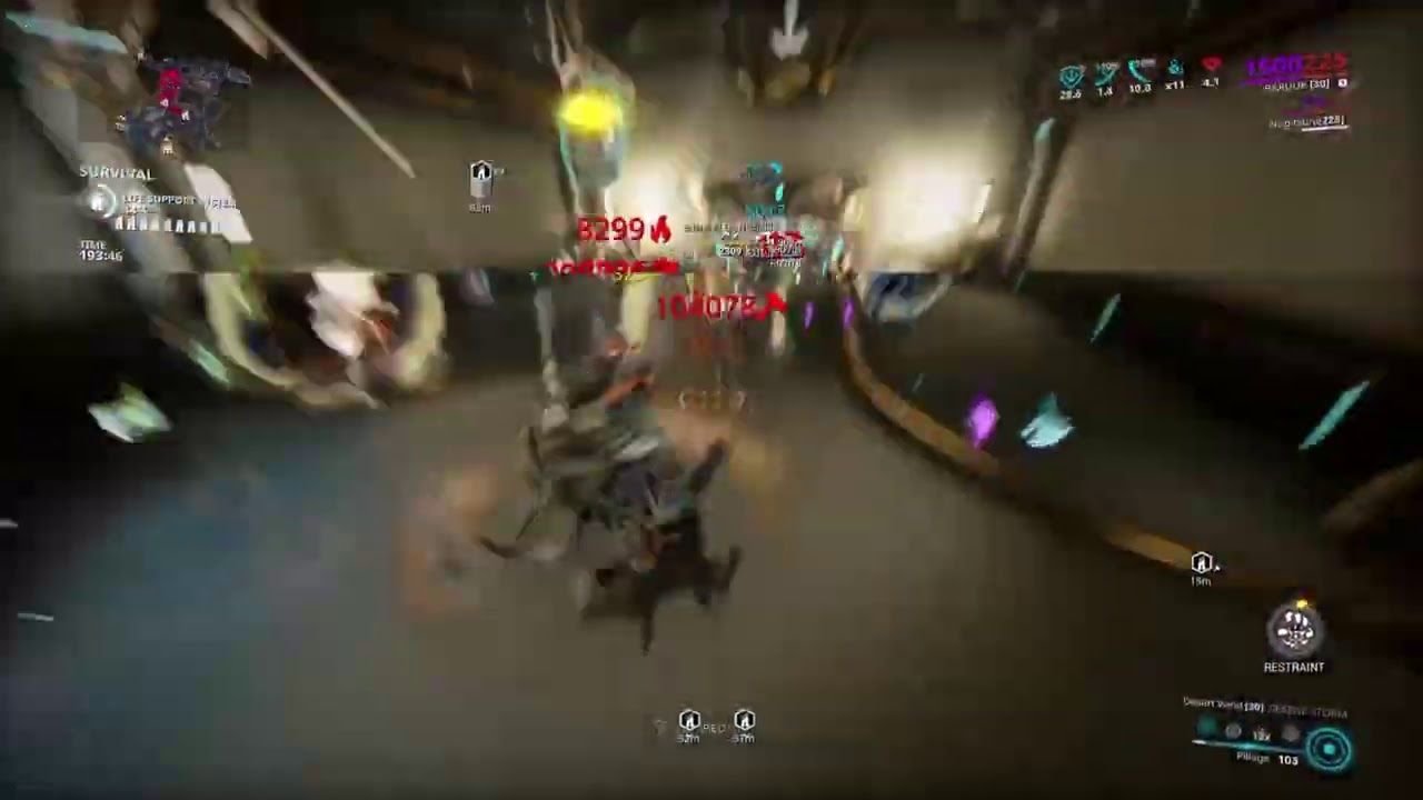 WARFRAME - NIRVANA GOD BARUUK (+ pillage) vs lvl 2000 steel path MOT ...