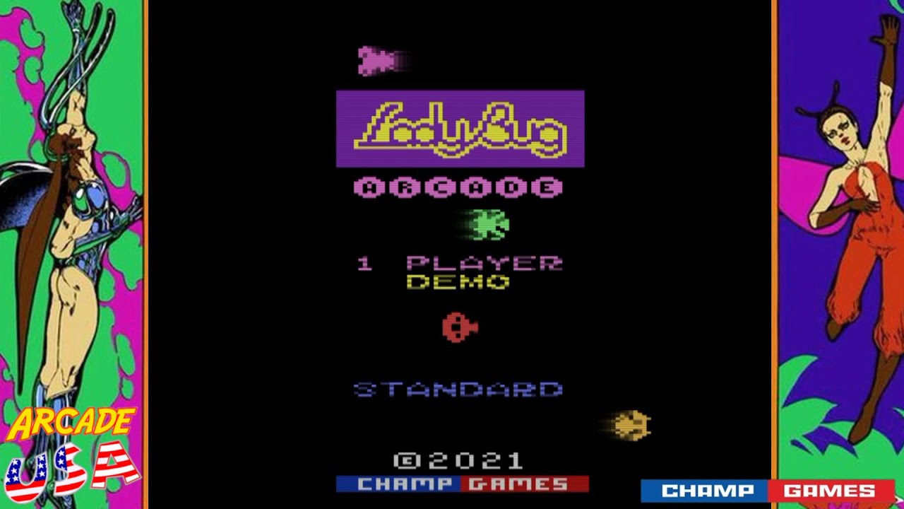 Lady Bug Arcade Atari 2600 Demo Youtube