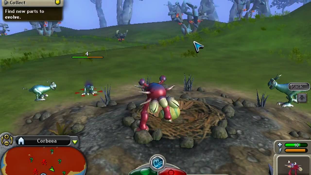 Spore Gameplay Creature stage part 4 - YouTube
