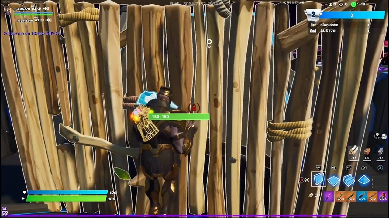 Fortnite boxing my friend in creative - YouTube