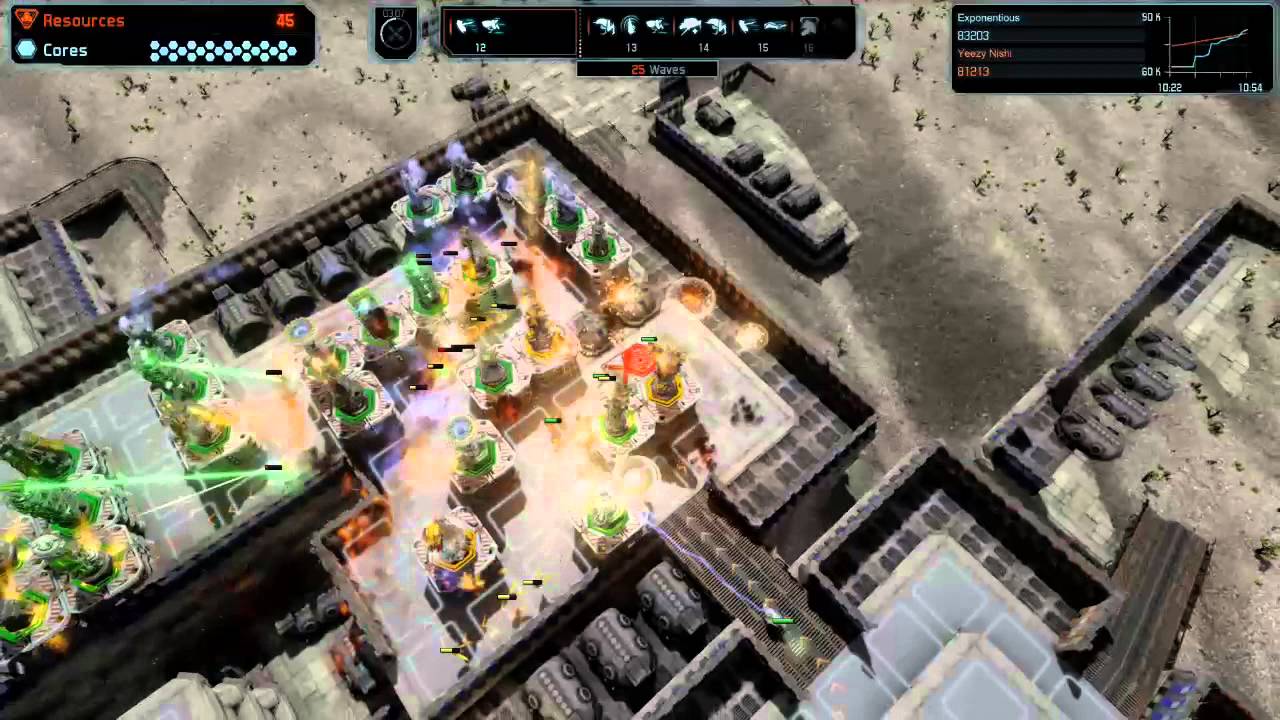 Defense Grid 2 Gold Medal Walkthrough 11 Sandstorm Story - YouTube
