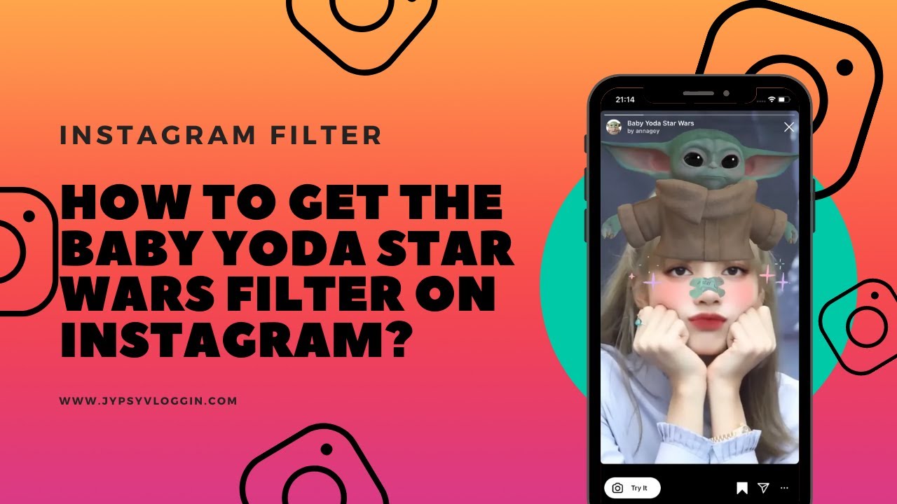 How to get the Baby Yoda Star Wars filter on Instagram - YouTube