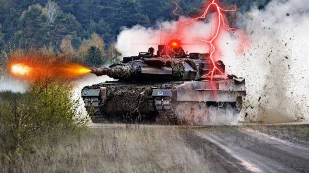 Awful Moment! German Leopard Tank Attack Destroys Ten Russian T-90SM ...