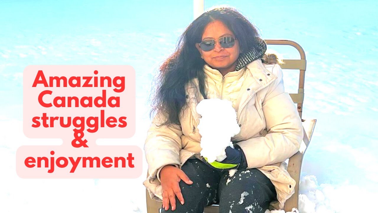 Struggles and enjoyment of life in snow in Canada ...