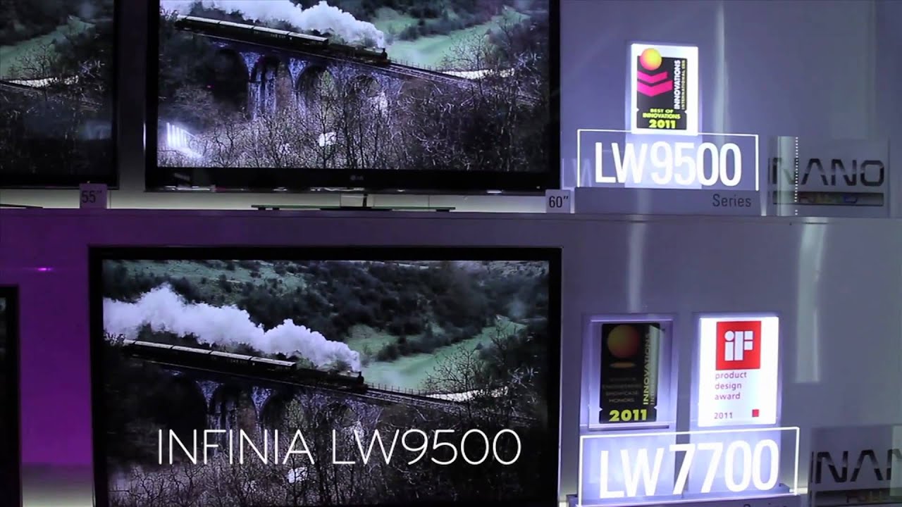LG INFINIA LW9500 3D LED NANO HDTV - YouTube