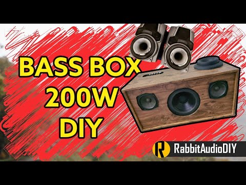 DIY Bass Box with Old Speakers hecho con viejos parlantes y XINYI Sini ...