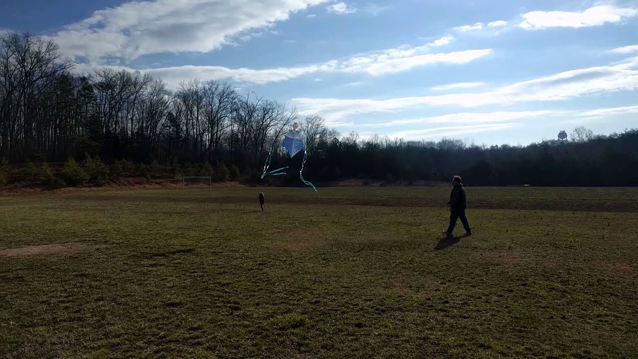 Ella flying a kite - YouTube