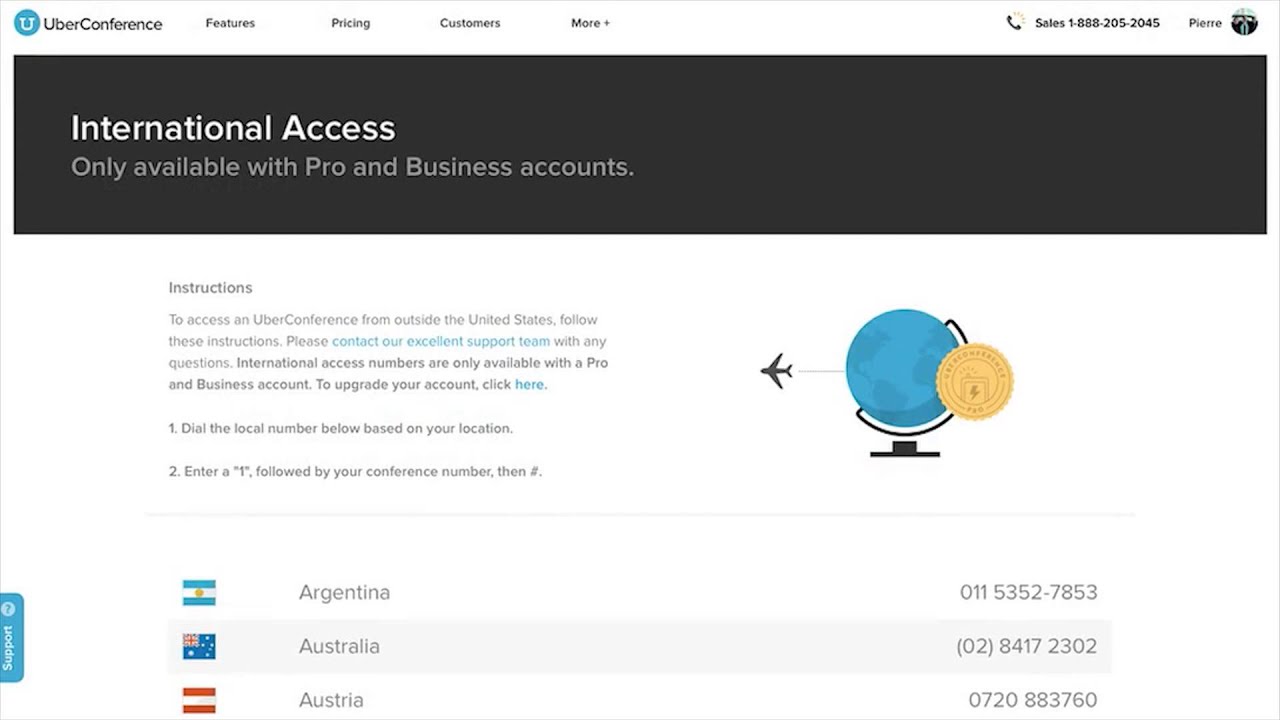 International Access with UberConference - YouTube