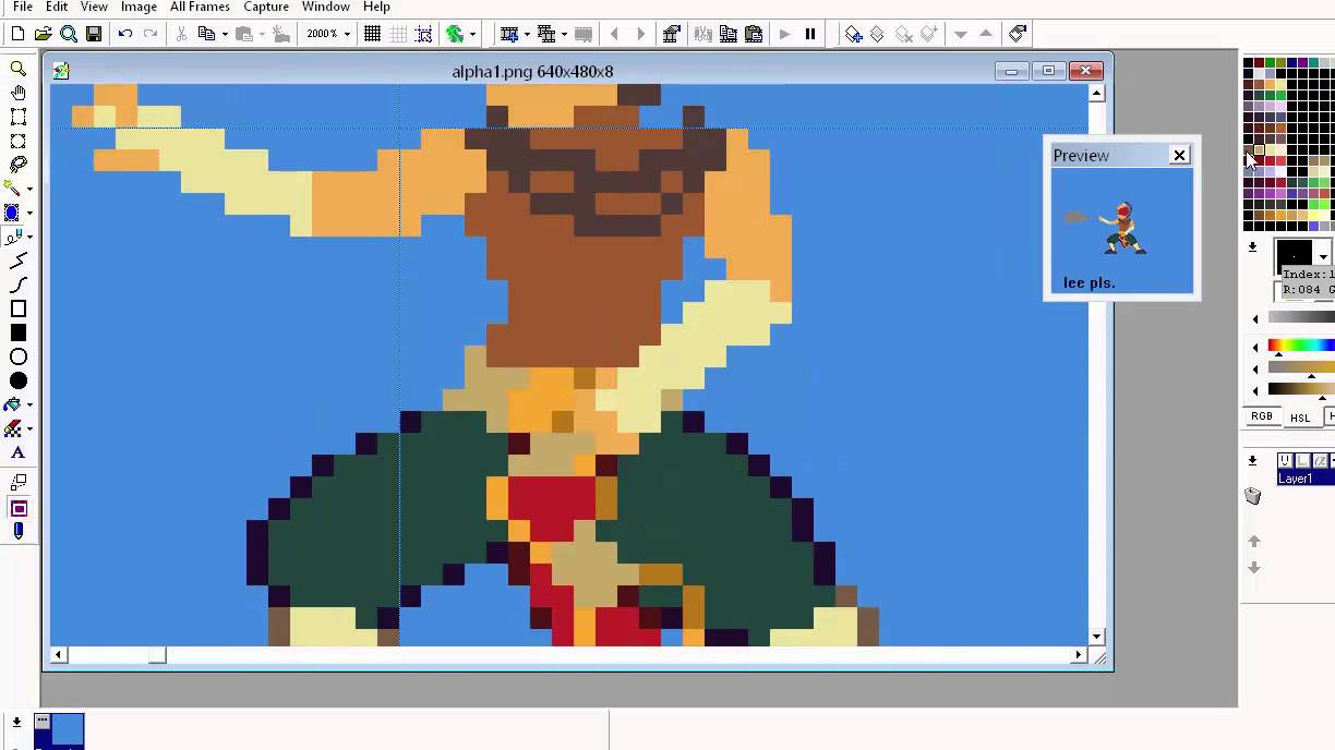 Pixel Art | Lee Sin | Speed Paint - YouTube