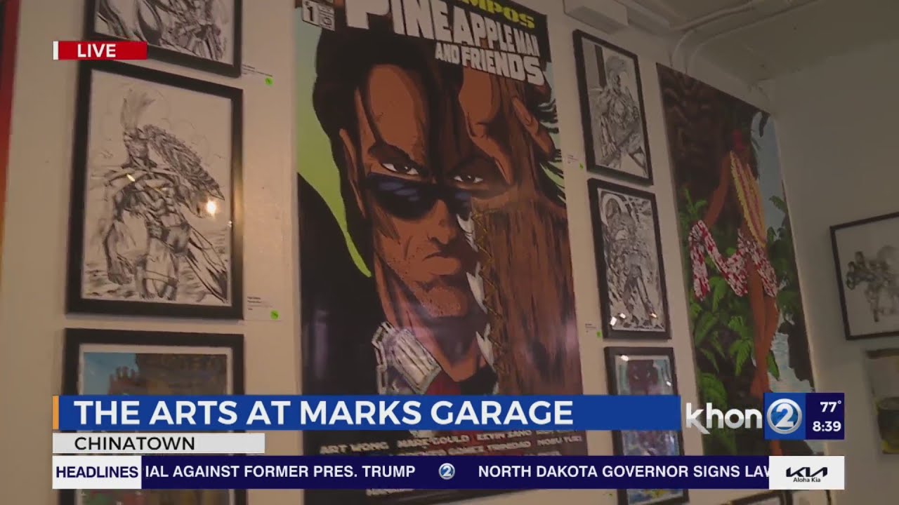 Comic Book Exhibit at the Arts at the Marks Garage Pt.2 - YouTube