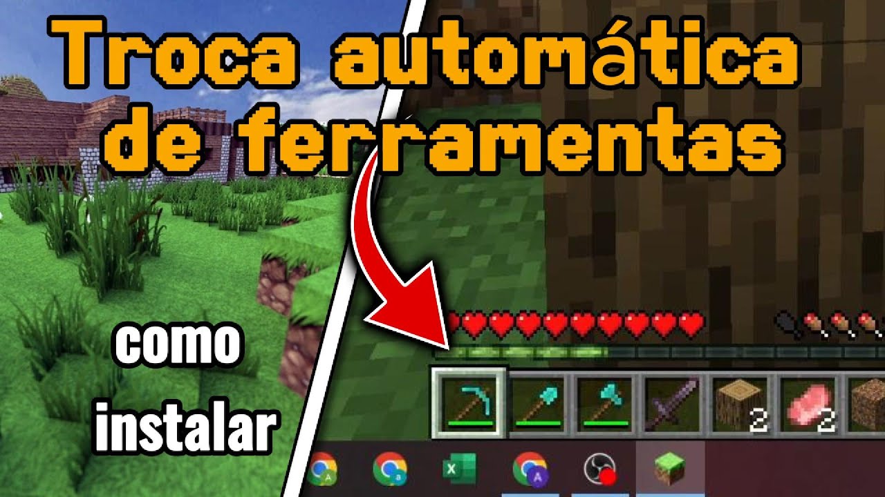 Como instalar mod Automatic Tool Swap minecraft - YouTube