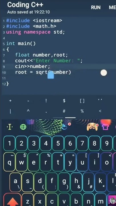 Square 🆗 Root finder in C++ 🔥 #cpp #squareroot #coding #shorts - YouTube