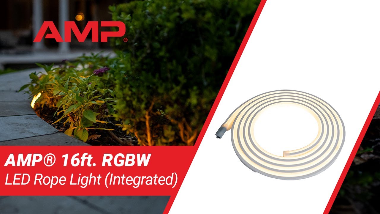 AMP® 16 ft. RGBW LED Rope Light (Integrated) - YouTube