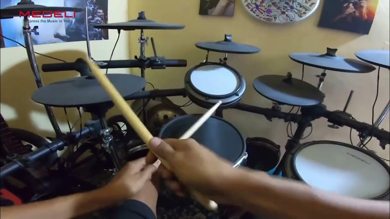 Cover Keren! Limp Bizkit - Gold Cobra oleh Hata Arysatya | Medeli MZ725 All Mesh Digital Drum ...