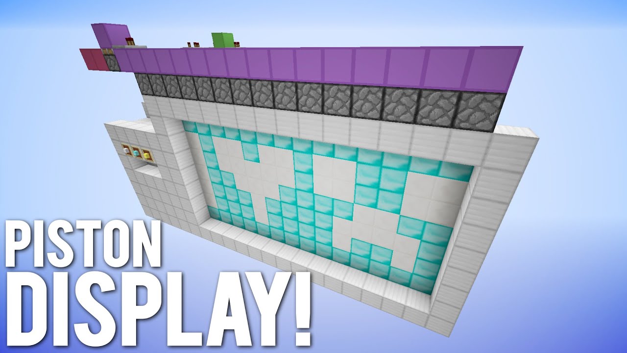 Minecraft: The Dynamic Multi-Colour Piston Display - YouTube
