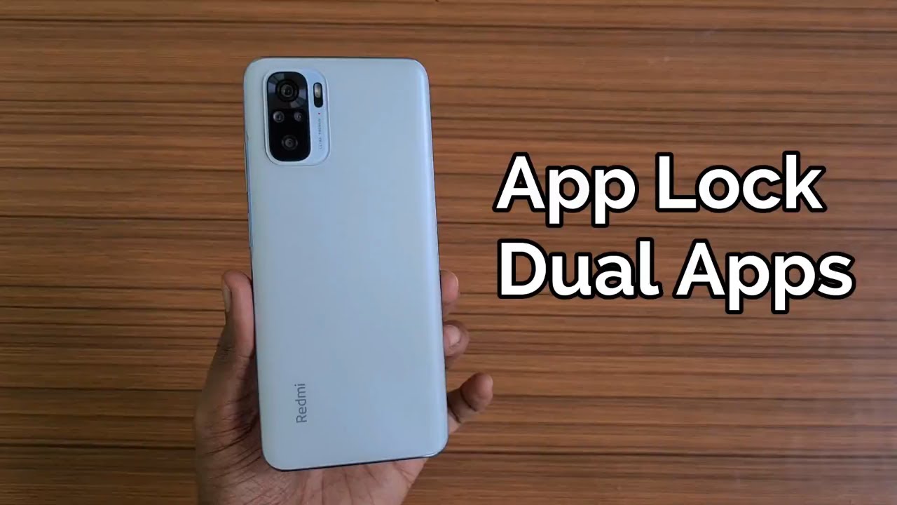 Redmi Note 10 App Lock, Dual Apps - YouTube