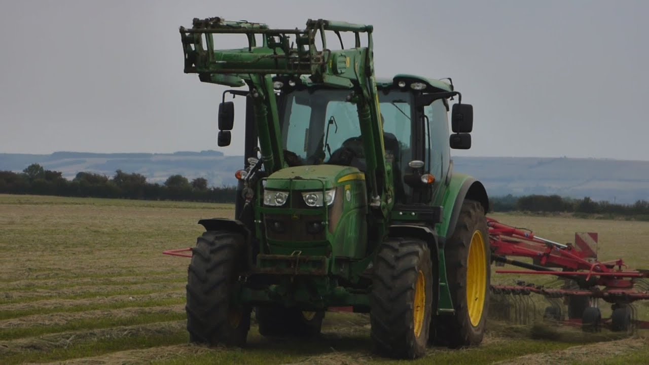 John Deere 6120R Tractor Tethering - YouTube