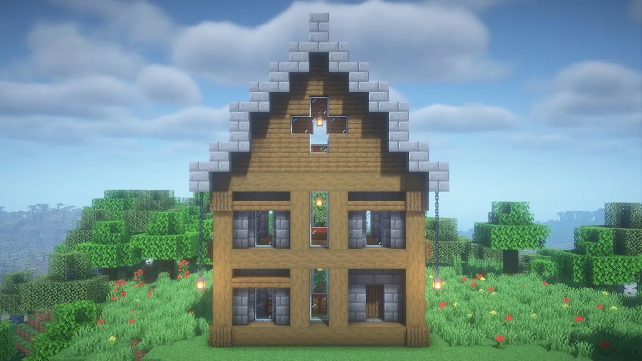 EASY AND ELEGANT: BUILDING A BEAUTIFUL HOUSE IN MINECRAFT - YouTube