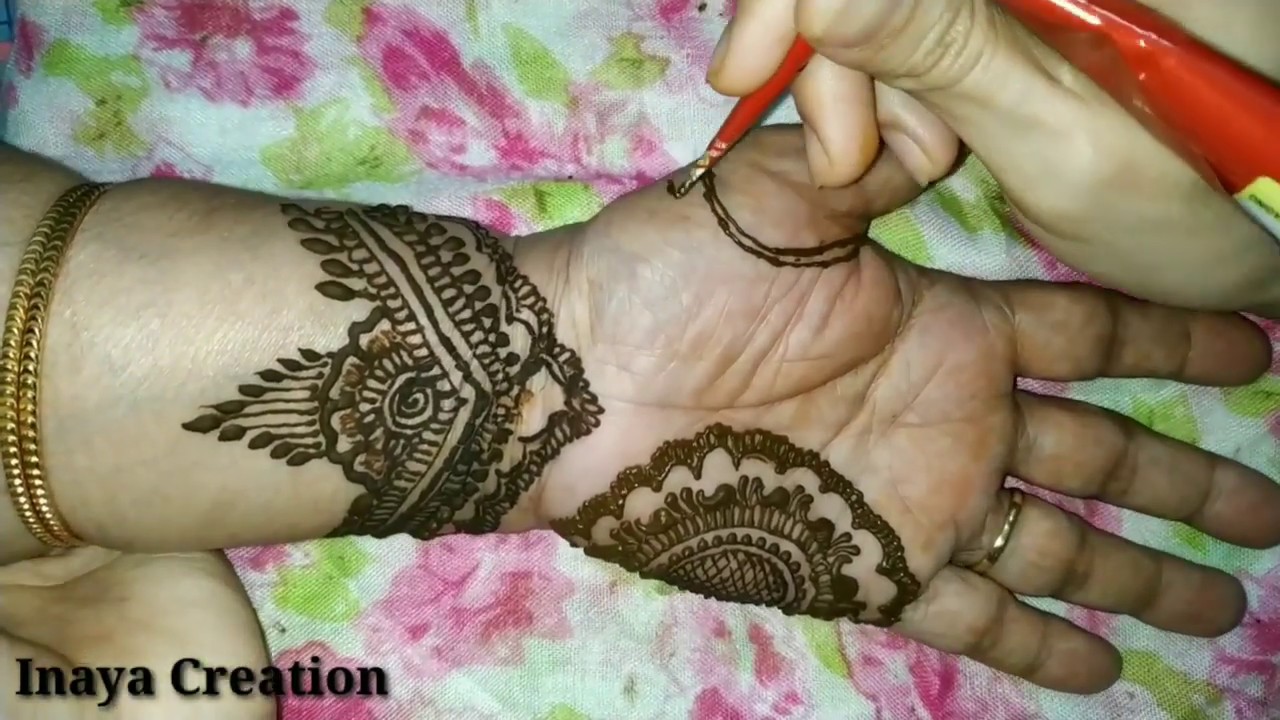 New Full hand dots mehndi design for hand||New Easy and simple mehndi ...