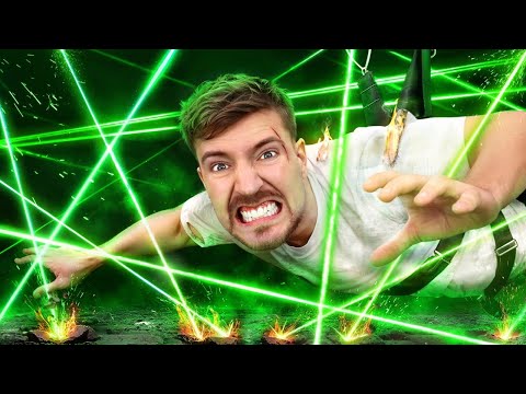 World's Deadliest Lazer Maze! | MrBeast In Hindi