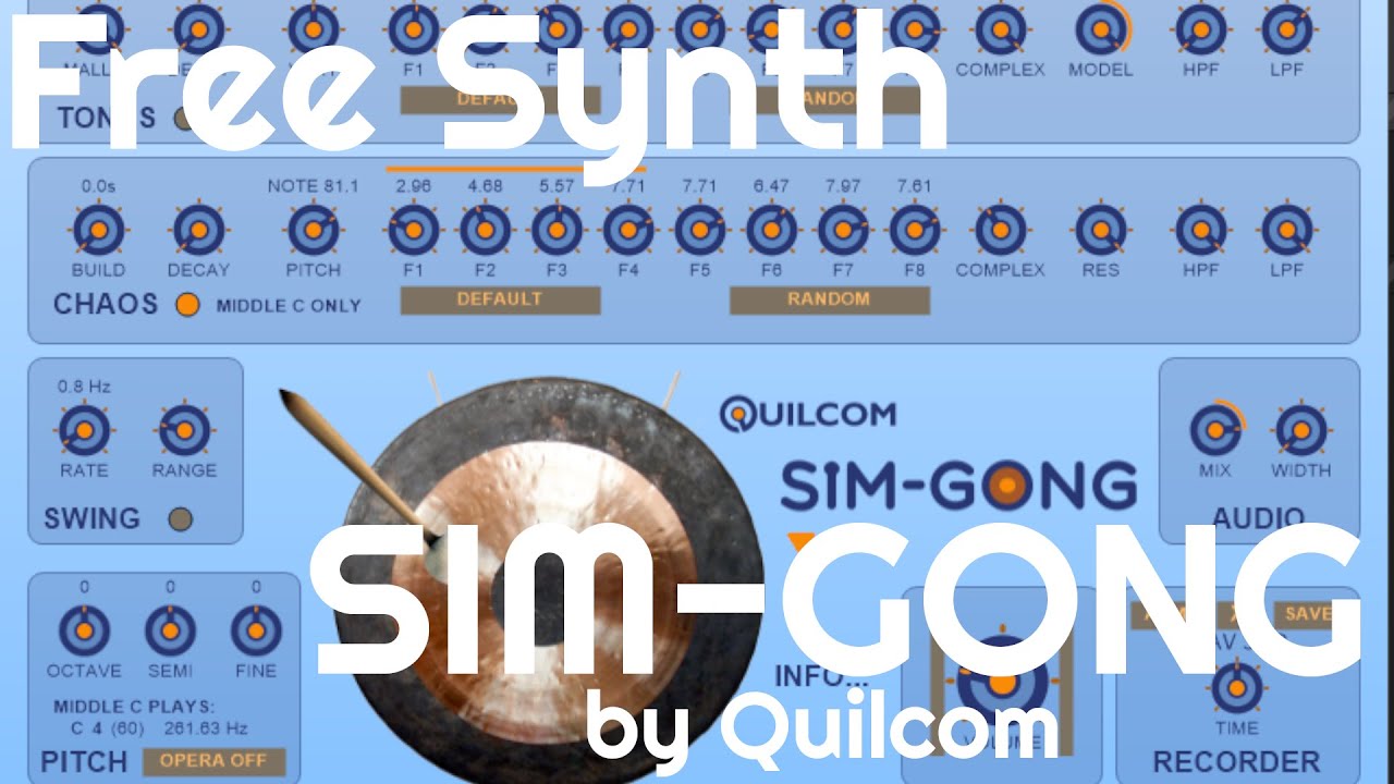 Free Synth - SIM-GONG by Quilcom (No Talking) - YouTube