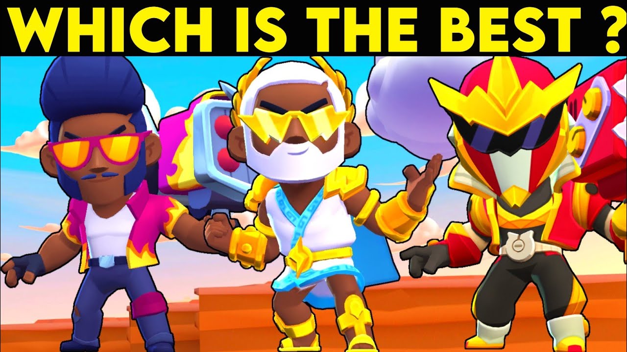 Brawl Stars Brock Skins Comparisons | Zeus Brock Vs Hot Rod Brock Vs ...