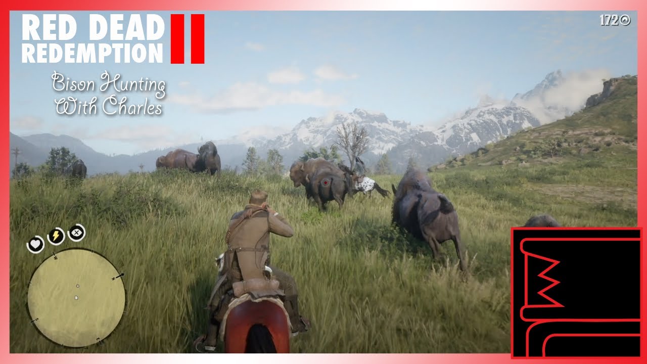 Red Dead Redemption 2: Bison Hunting With Charles - YouTube