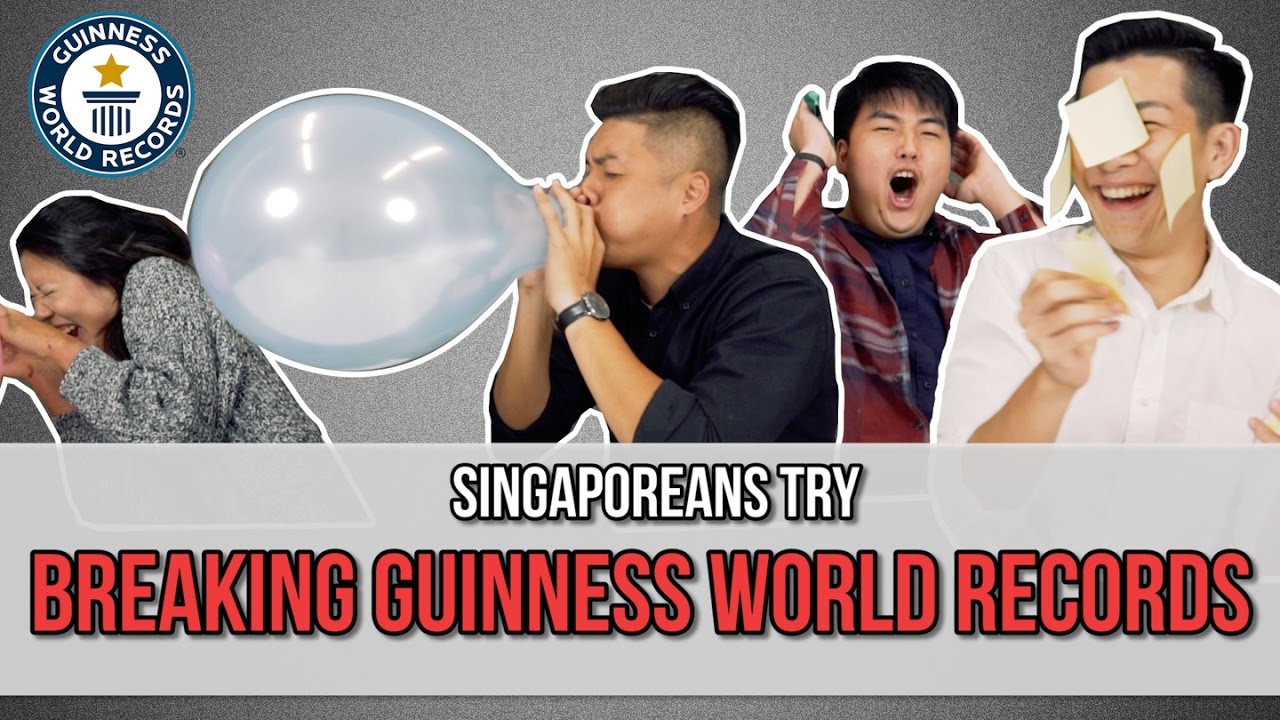 Singaporeans Try: Breaking Guinness World Records - YouTube