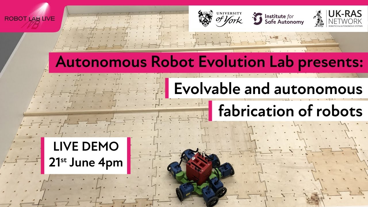 Evolvable and autonomous fabrication of robots | Robot Lab Live - YouTube