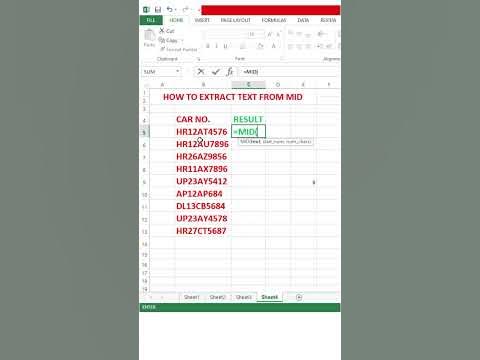 HOW TO EXTRACT TEXT FROM MID #excel #exceltech #computer_academy #smartphone #hkcl #tricks - YouTube