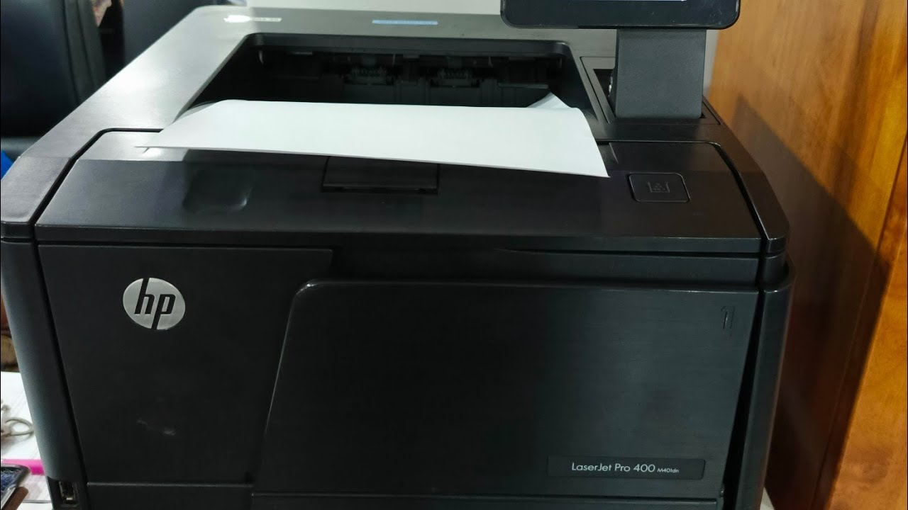 Check counter HP laserjet m400 - YouTube